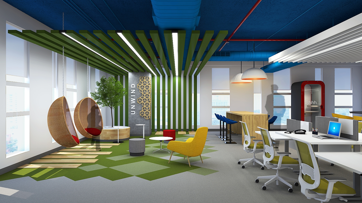 Sample Office Test Fitouts - BangaloreOffice